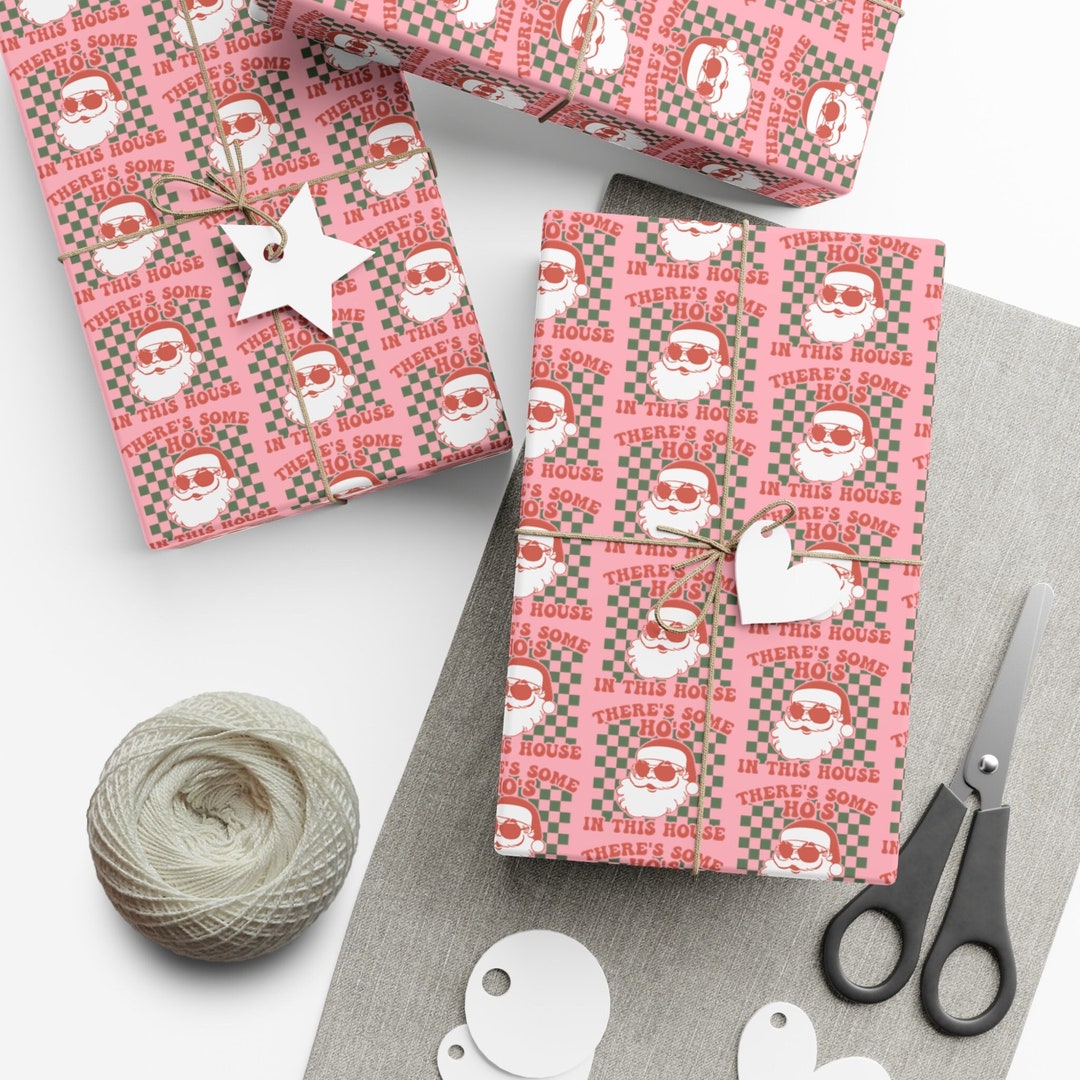 Wrapping Paper Funny Wrapping Paper Christmas Gift Wrap Adult Wrapping ...