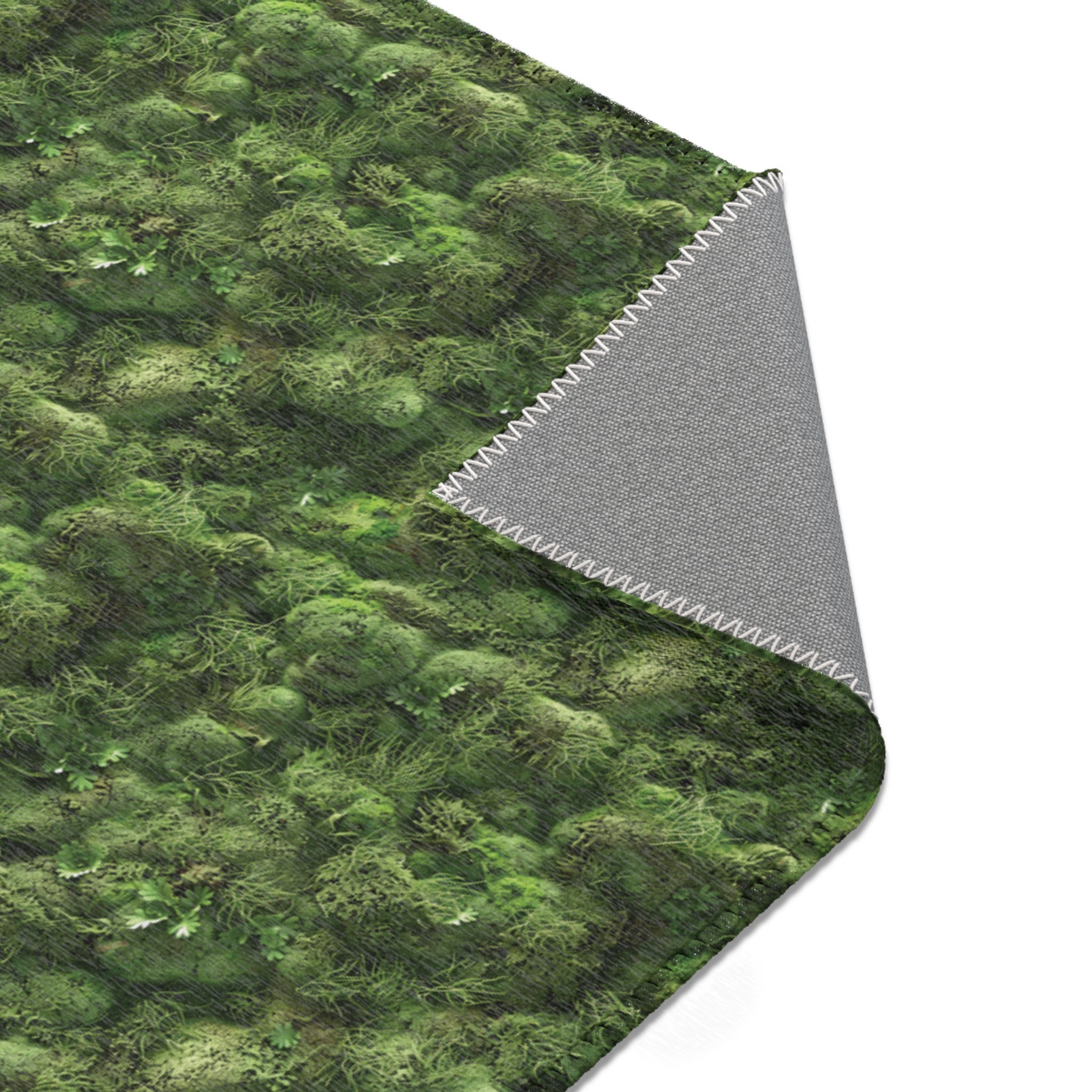 Rug Green Moss Design Cottagecore Bedroom Decor Nature Area Rug Plant ...