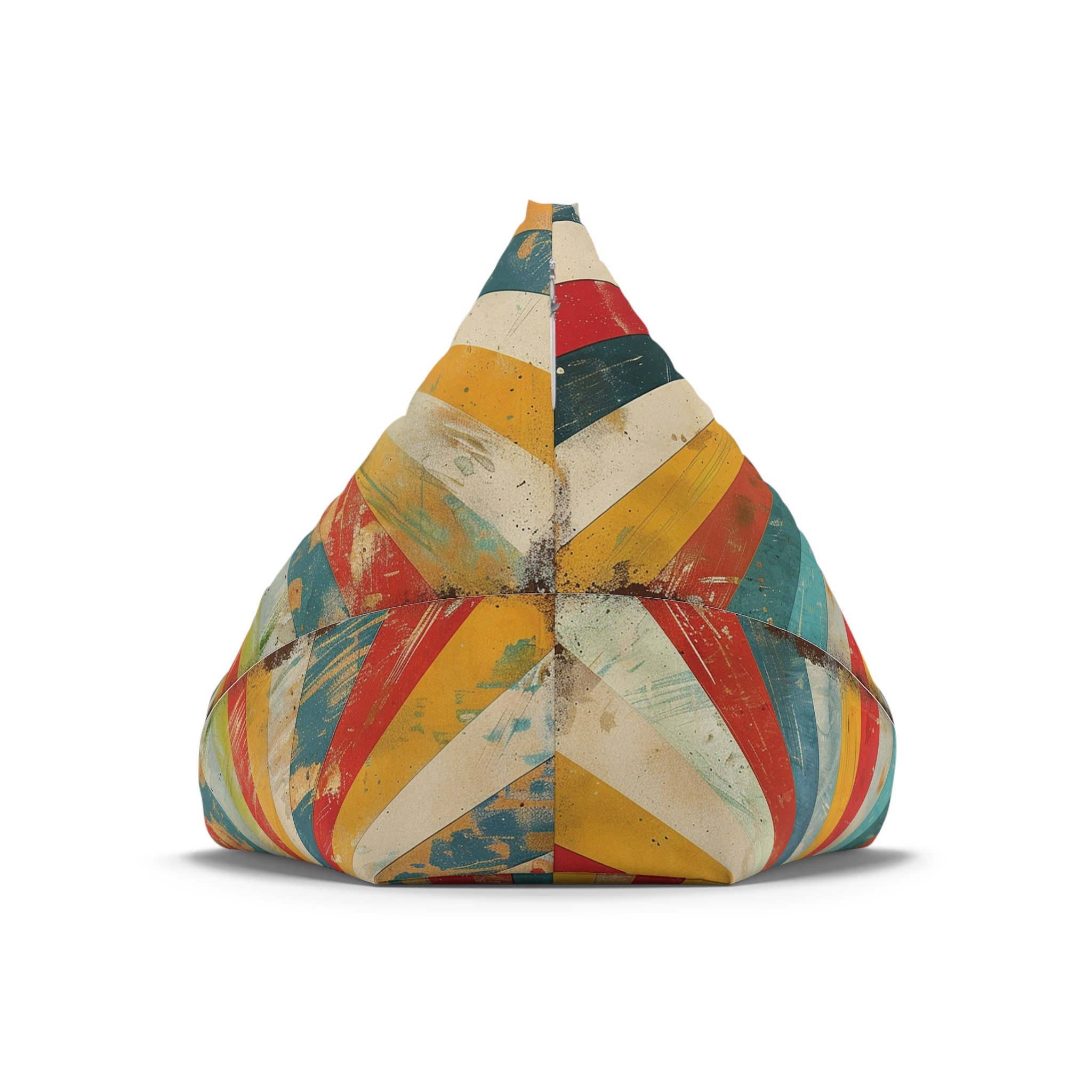 Bean Bag Cover Retro Sunburst Bean Bag Chair Cover Sun Rays Design ...