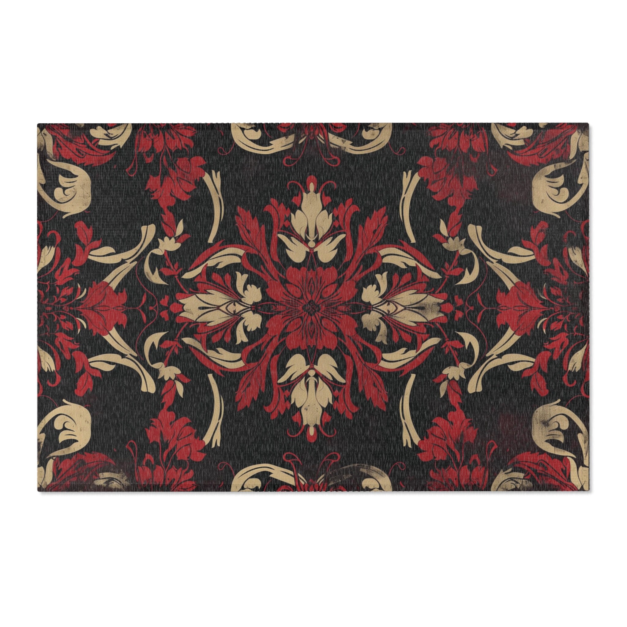 Rug Dark Academia Witchy Black Gothic Rug Transform Space Enchanting ...