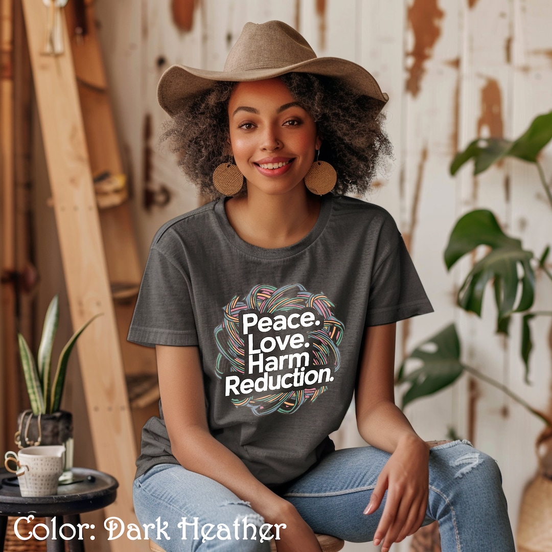 T Shirt Harm Reduction Unisex Overdose Awareness T-shirt SCS Worker ...