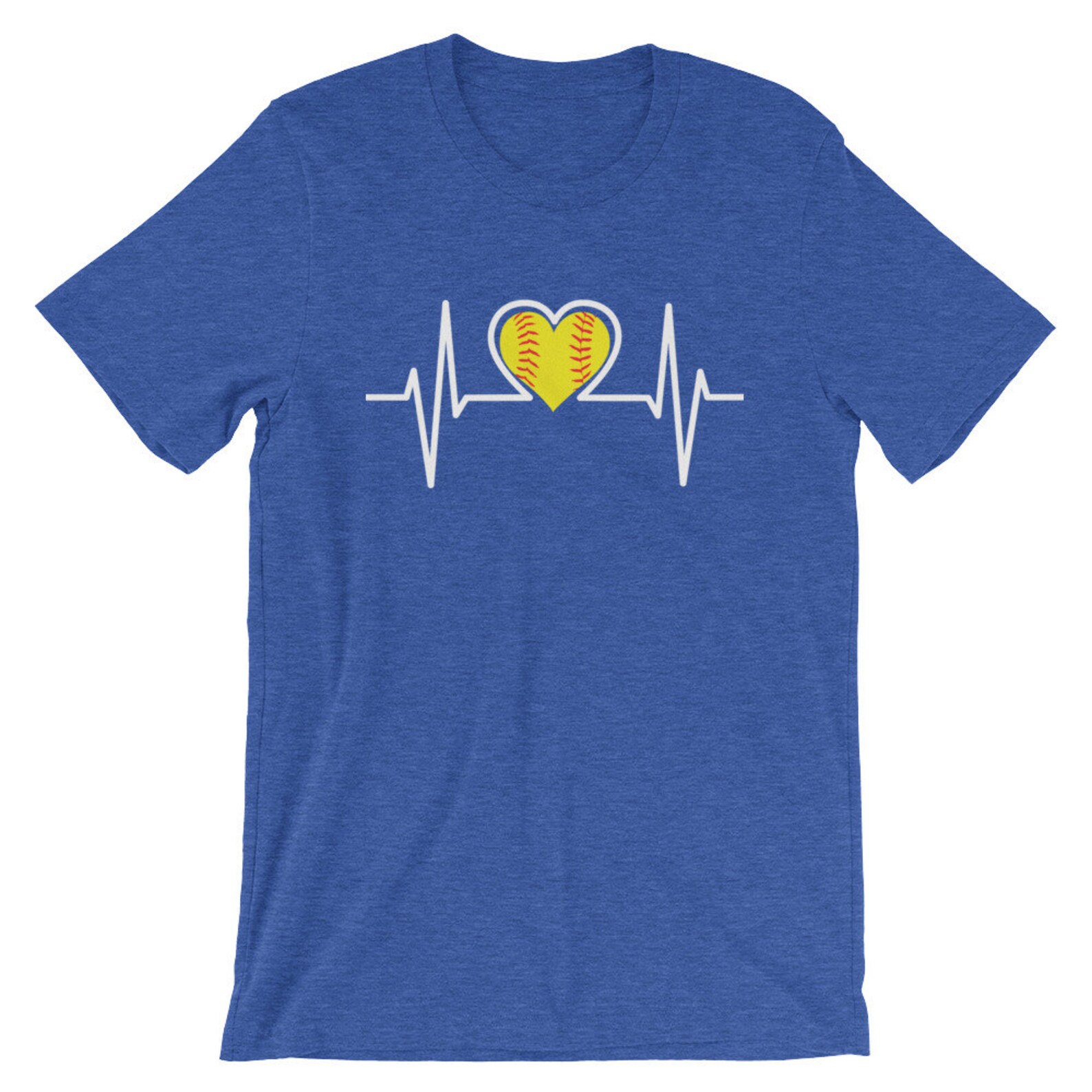 Softball Heartbeat, Softball Heartbeat Short-sleeve Unisex T-shirt ...