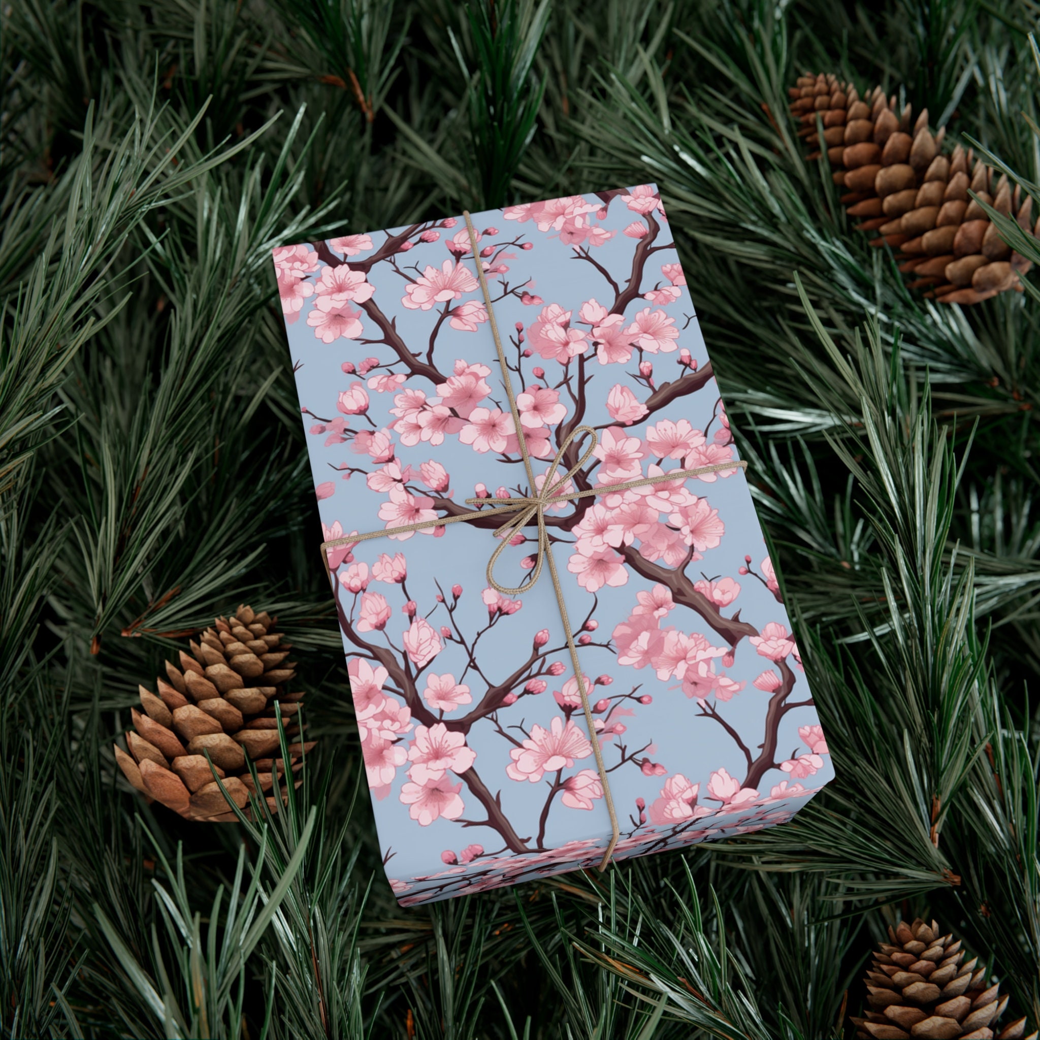 Wrapping Paper Sakura Tree Wrapping Paper Sakura Flower Gift Wrap ...