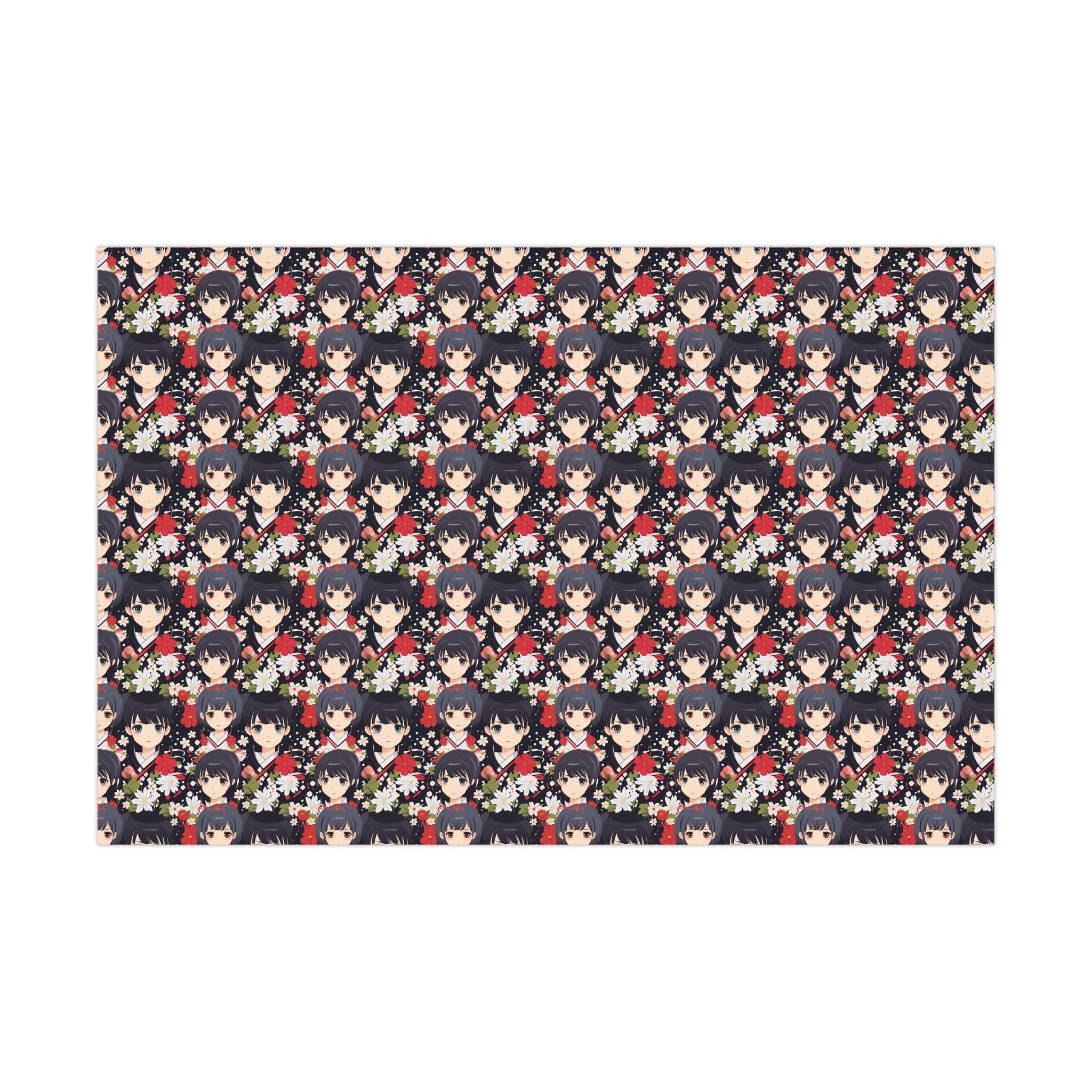 Anime-inspired Wrapping Paper Classic Japanese Animation Style Gift ...