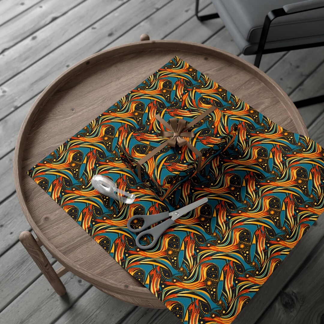 Wrapping Paper African American Ankara Ethnic Print Unique Gift Wrap ...