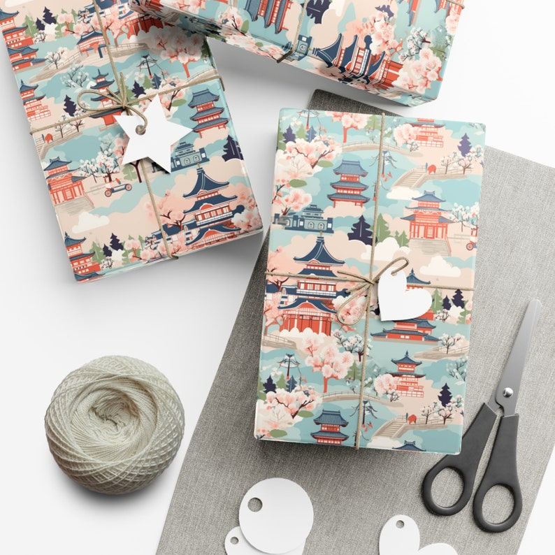 Wrapping Paper Japan Inspired Wrapping Paper Rolls Japanese Gift Wrap ...