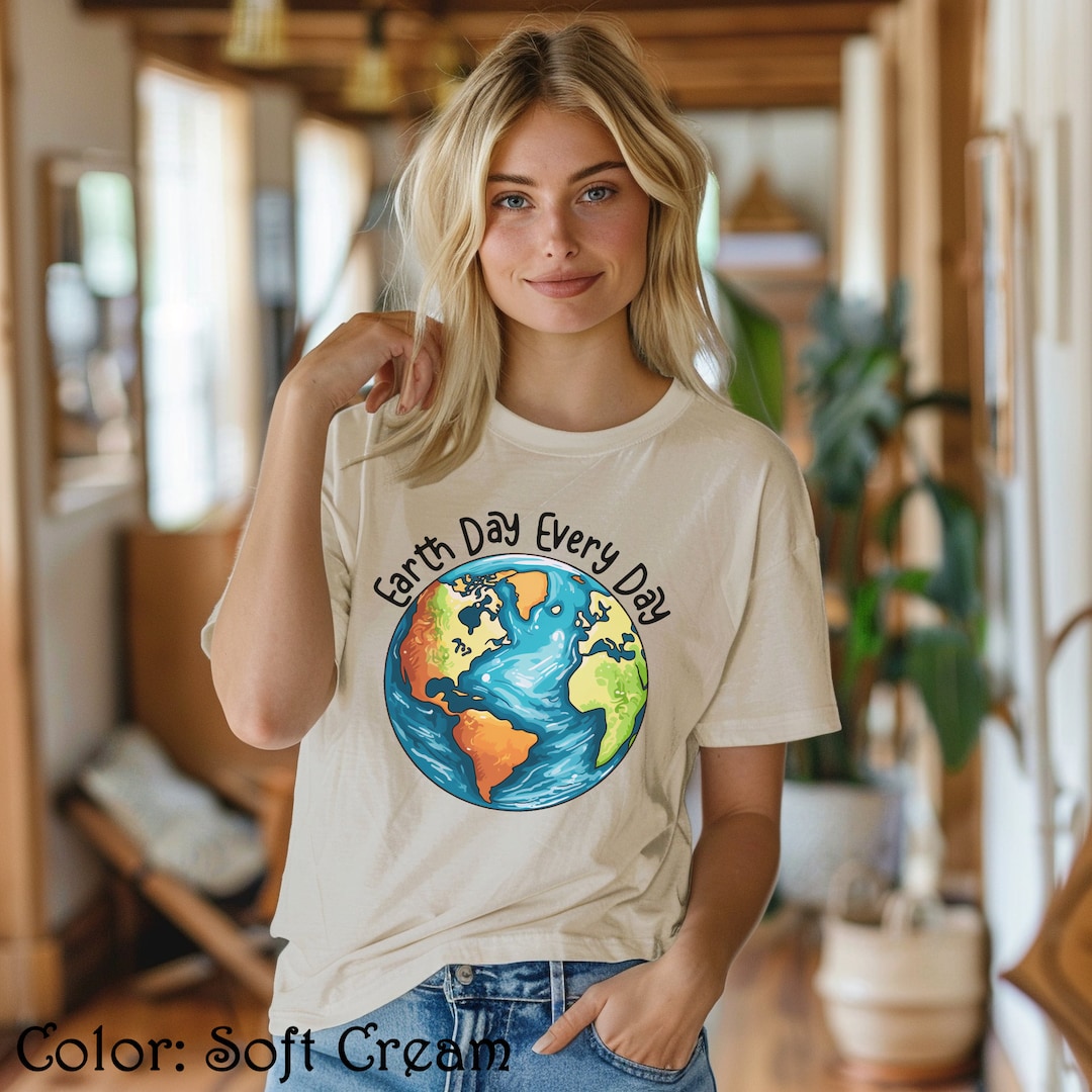 T Shirt Earth Day Graphic Tee Nature Lover Unisex T-shirt Environment ...
