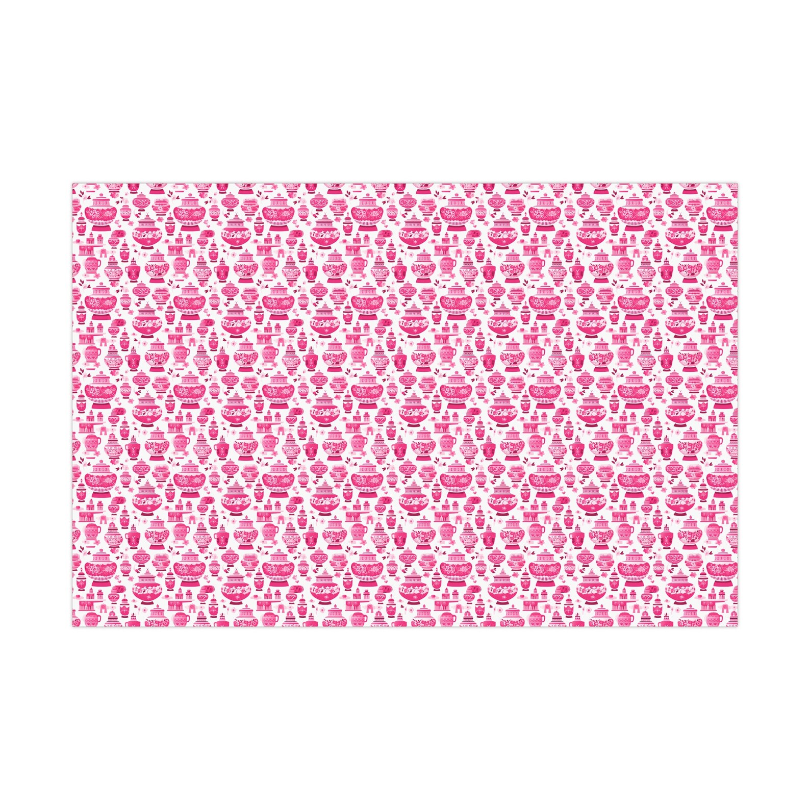 Wrapping Paper Pink Ginger Jar Wrapping Paper Elegant Gift Wrap ...