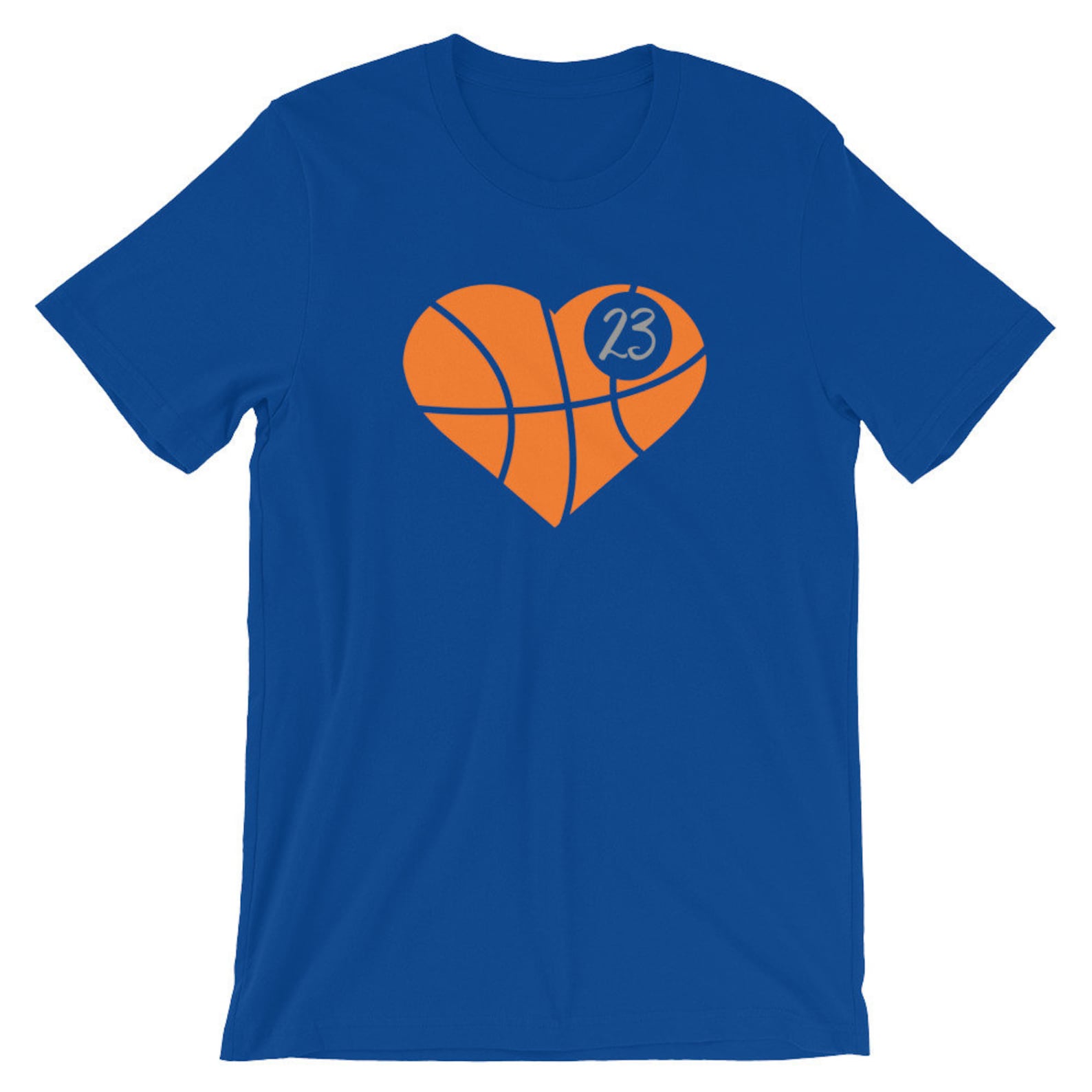 Basketball Heart Tee 23 Jersey Number 23 Basketball 23 - Etsy