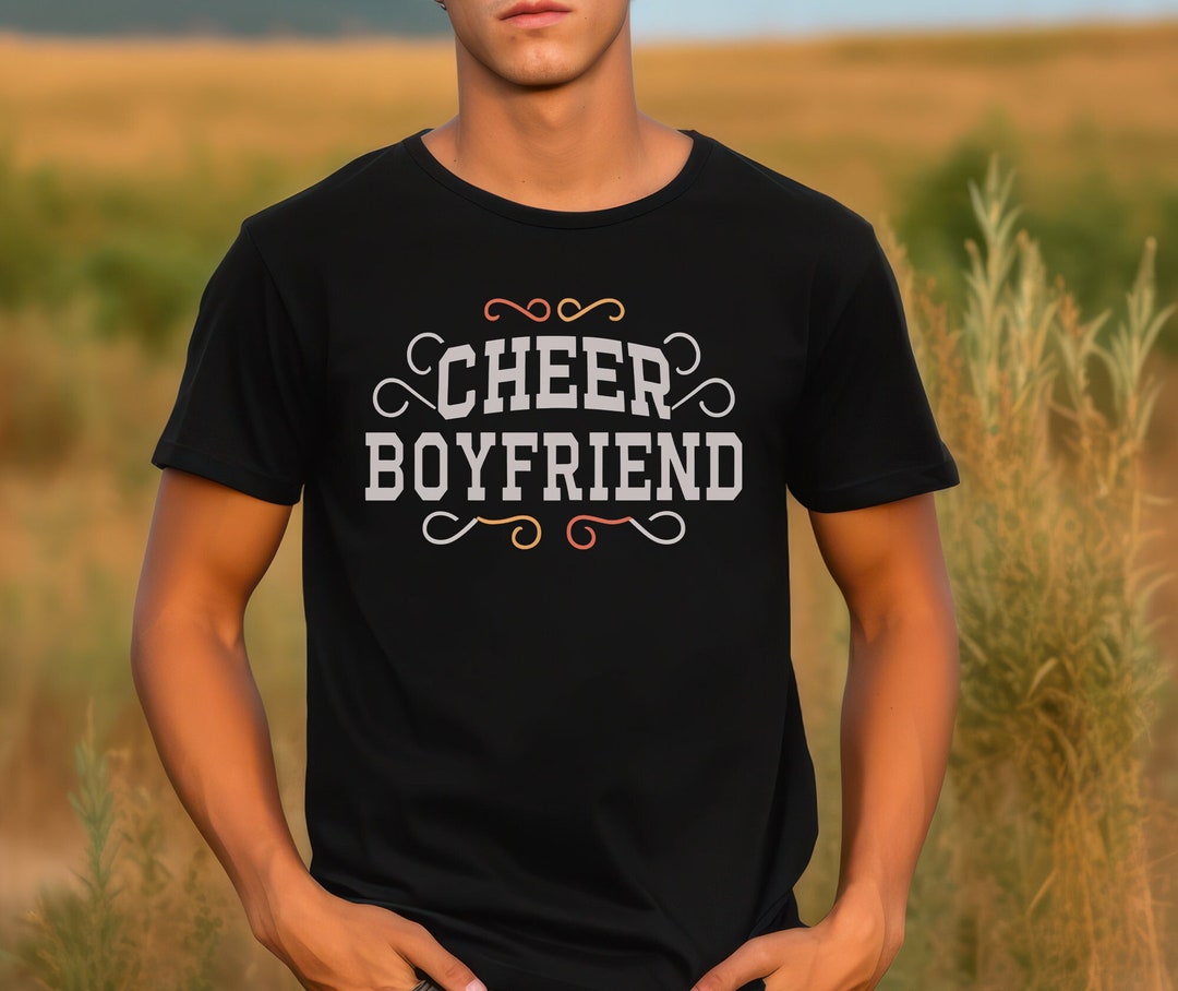 T Shirt Cheer Boyfriend Proud Cheerleader BF Unisex T-shirt Gift ...