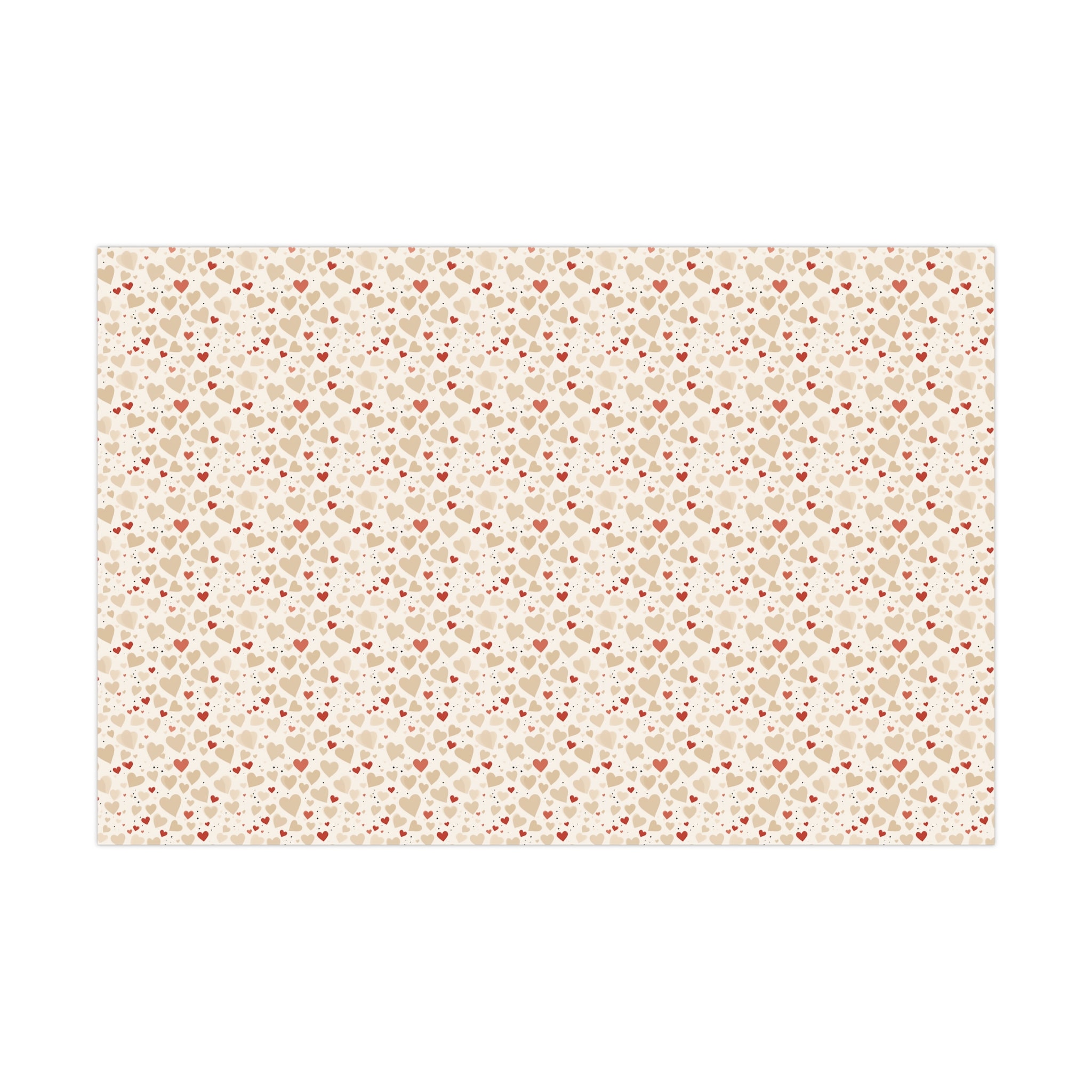 Beige Heart Wrapping Paper Ideal for Weddings, Birthdays, and Bridal ...
