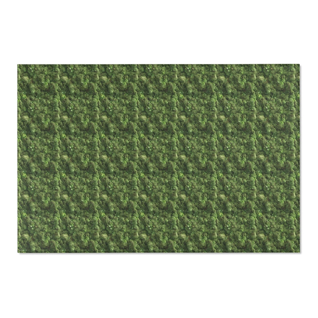 Rug Green Moss Design Cottagecore Bedroom Decor Nature Area Rug Plant ...