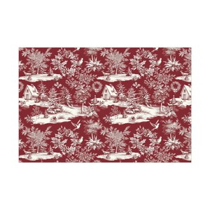 Wrapping Paper Toile Christmas Wrapping Paper Festive Design Holiday ...