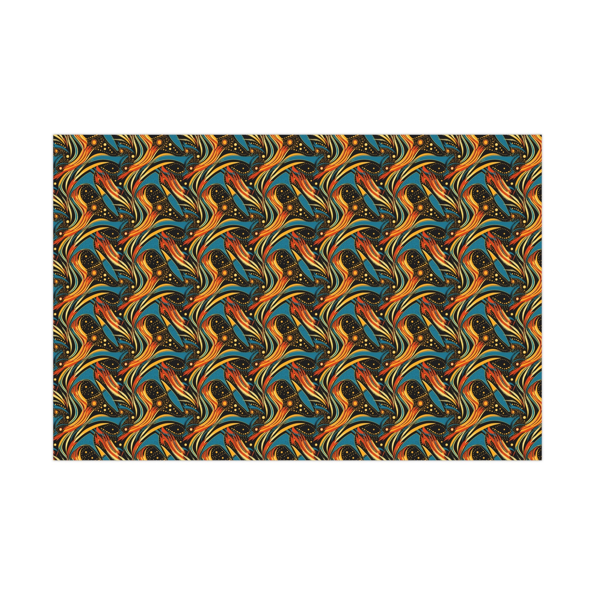 Wrapping Paper African American Ankara Ethnic Print Unique Gift Wrap ...