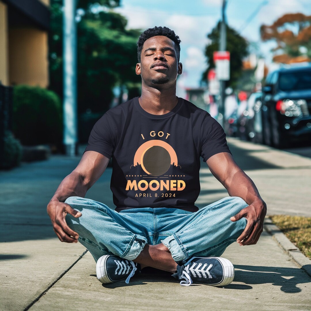 Tee I Got Mooned April 8 Unisex Funny Total Solar Eclipse T Shirt 2024 ...