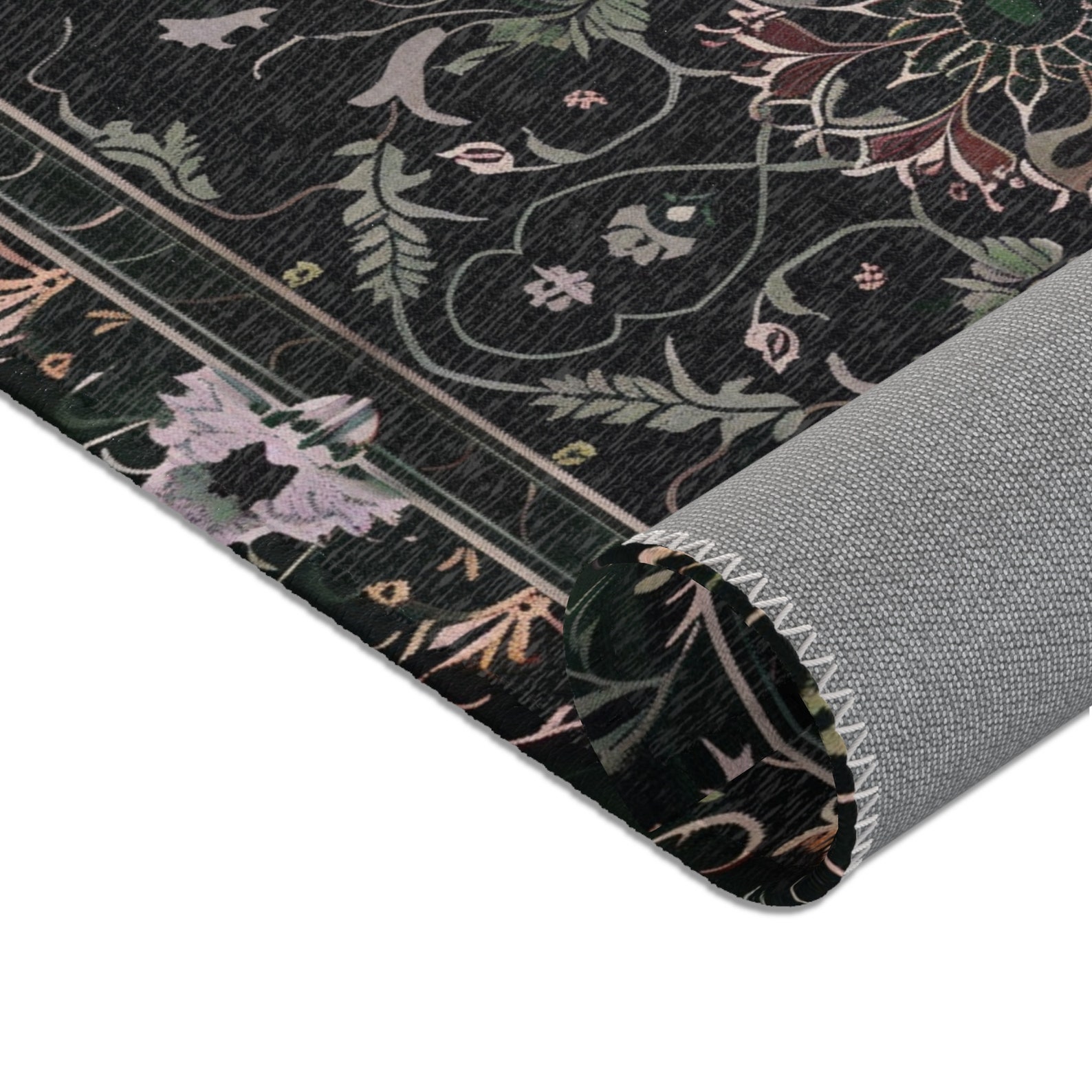 Rug Dark Academia Home Decor Gothic Witchy Area Rug Witchy Black Gothic ...