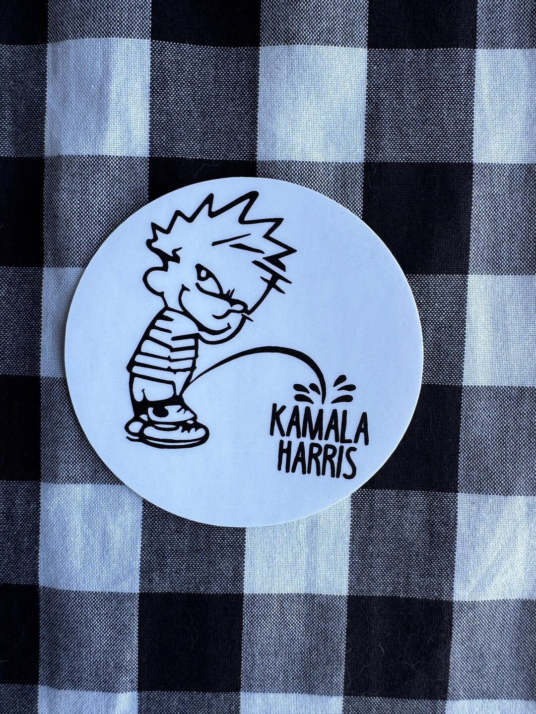 Kamala Harris Vinyl Waterproof Sticker Funny Car Window Bumper Water ...