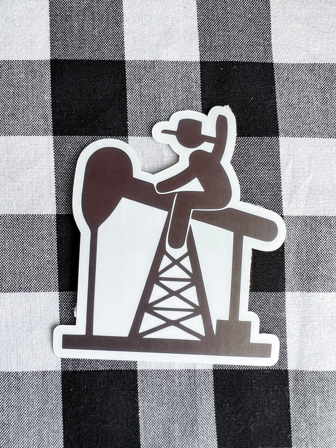 Oilfield Cowboy Sticker Vinyl Printed Decal Laptop Water Bottle ...