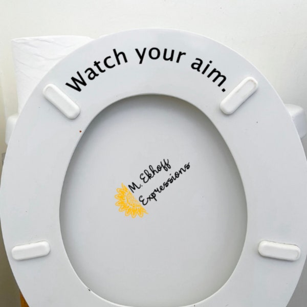 Toilet Sticker Aim - Etsy
