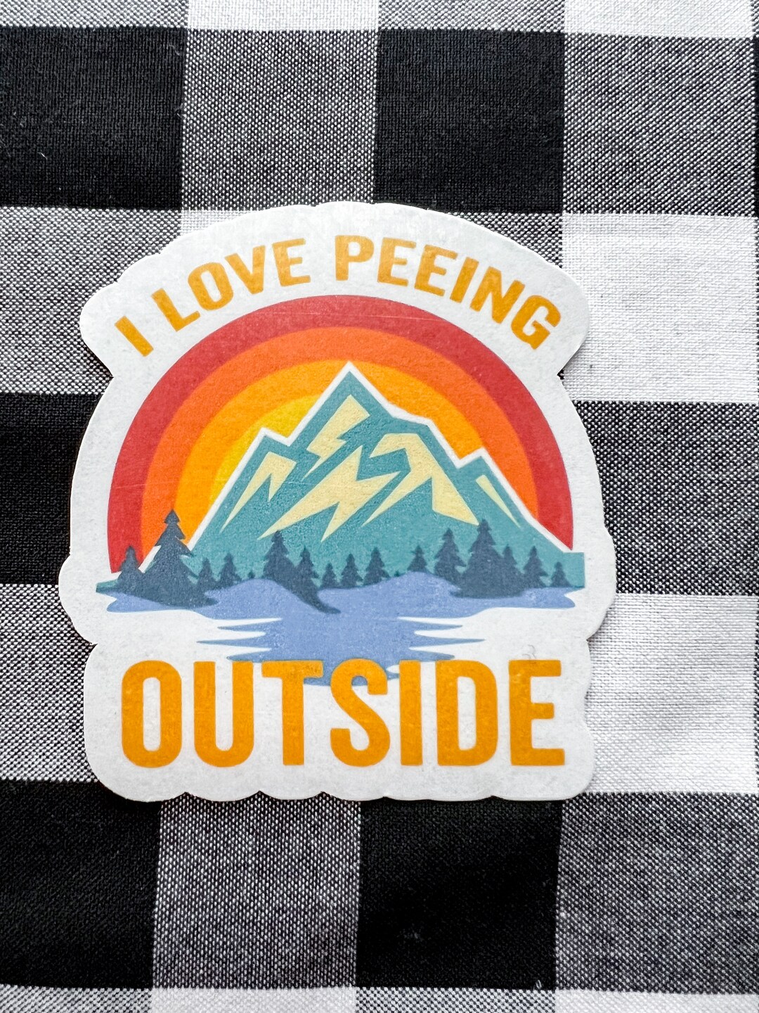 I Love Peeing Outside Funny Vulgar Adult Humor Sticker Vinyl Printed ...