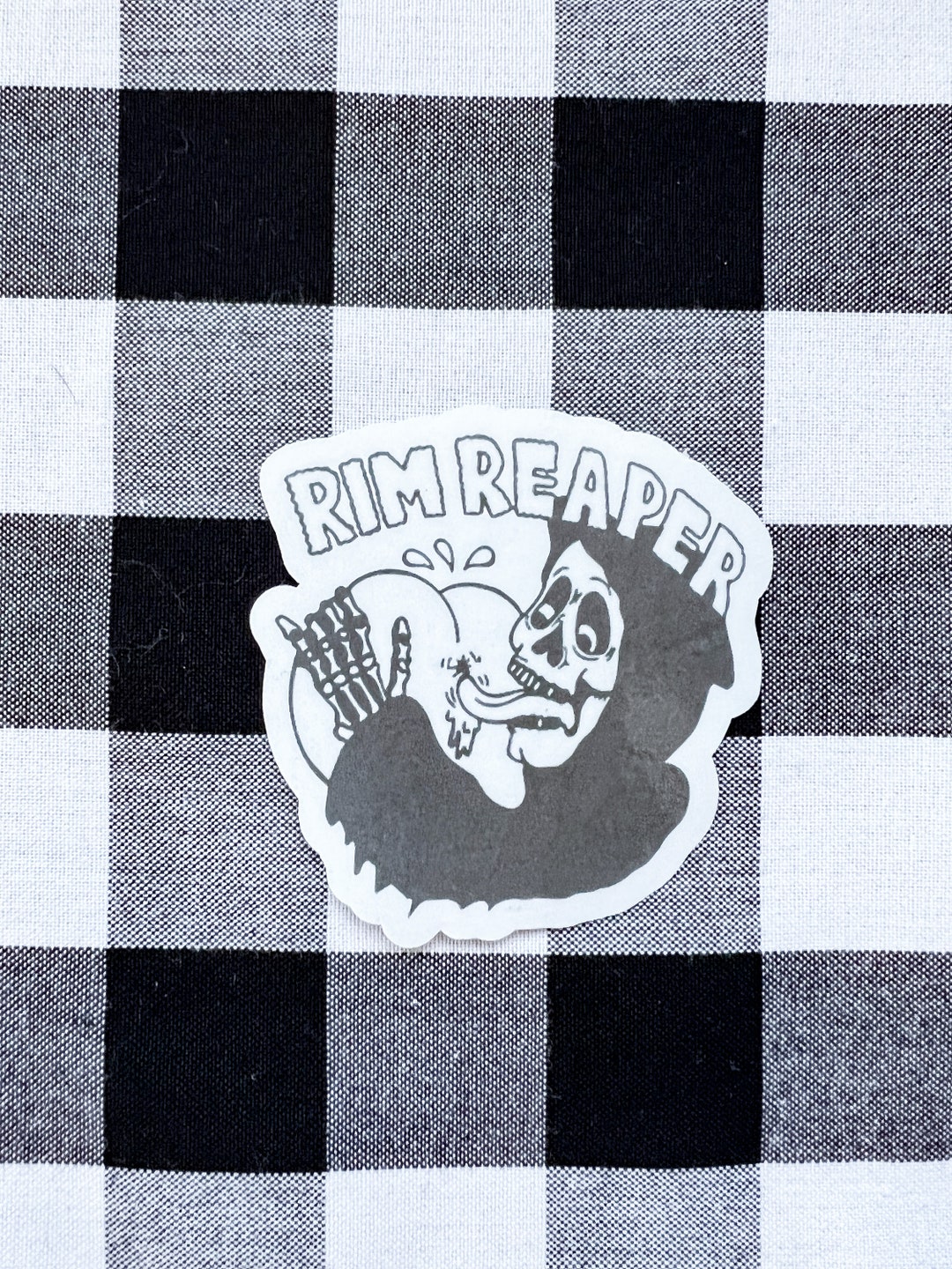 Rim Reaper Vulgar Funny Adult Humor Vinyl Sticker Waterproof ...