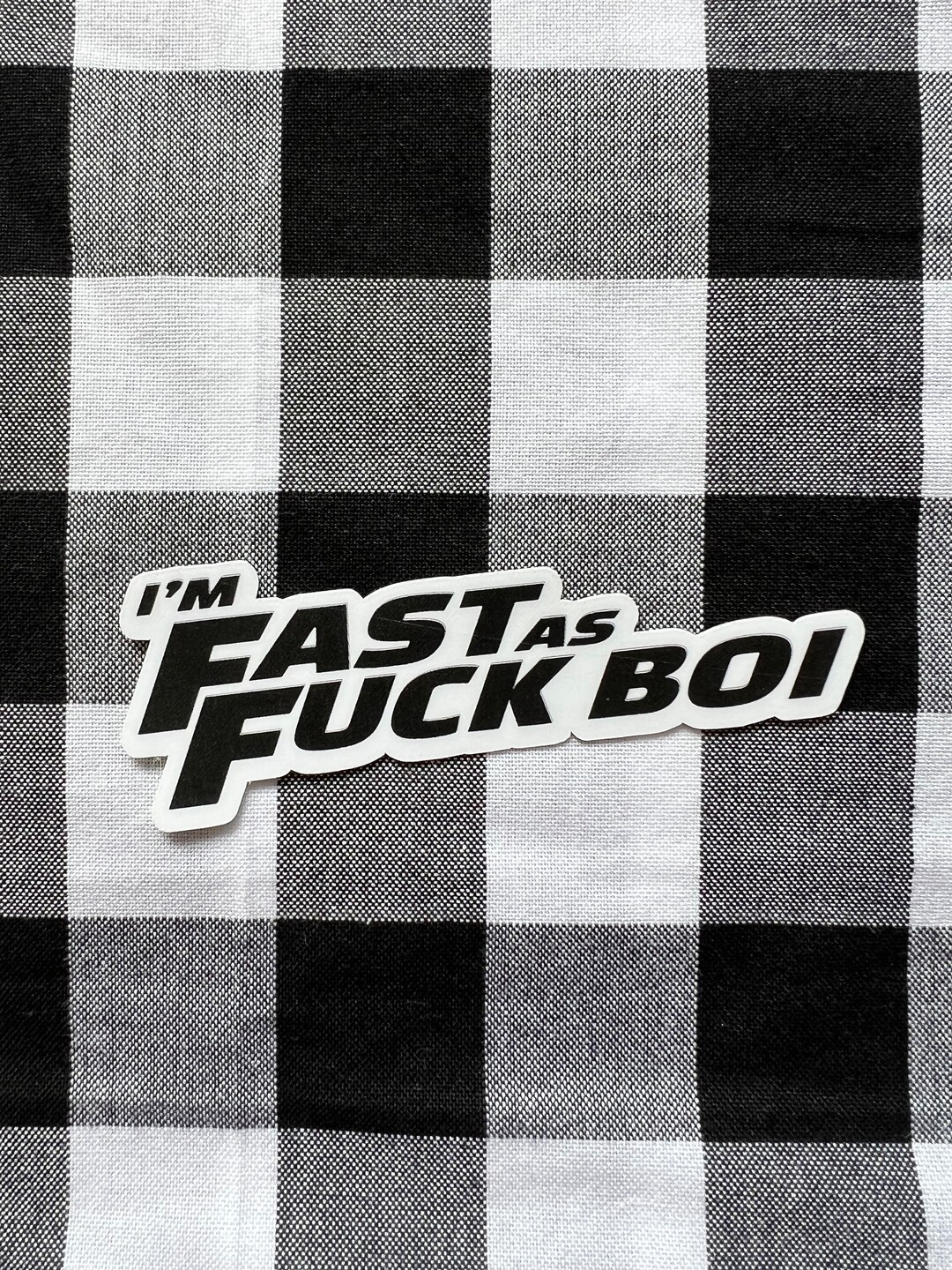 Fast as Fck Boi Funny Vinyl Sticker Waterproof Water Bottle Laptop Car ...