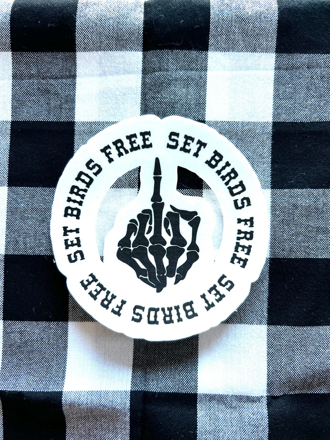 Set Birds Free Funny Sticker Flipping the Bird Middle Finger Gift ...