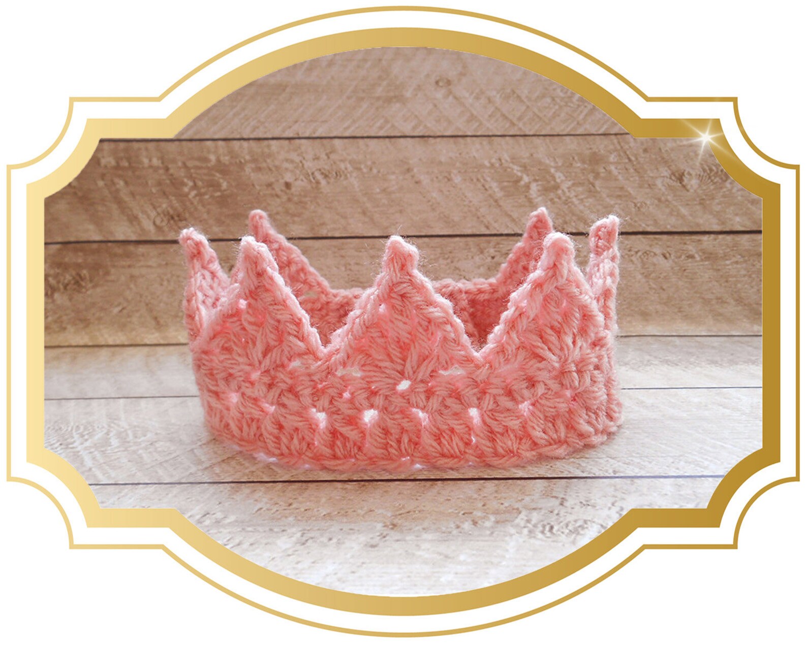 Baby Crochet Crown, Newborn Prince Crown, Newborn Crown, Infant Crown ...