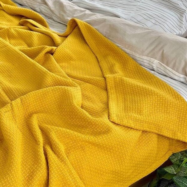 Yellow Blanket - Etsy