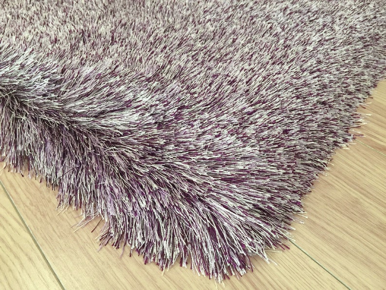 Fancy Shaggy Purple Area Rug - Etsy