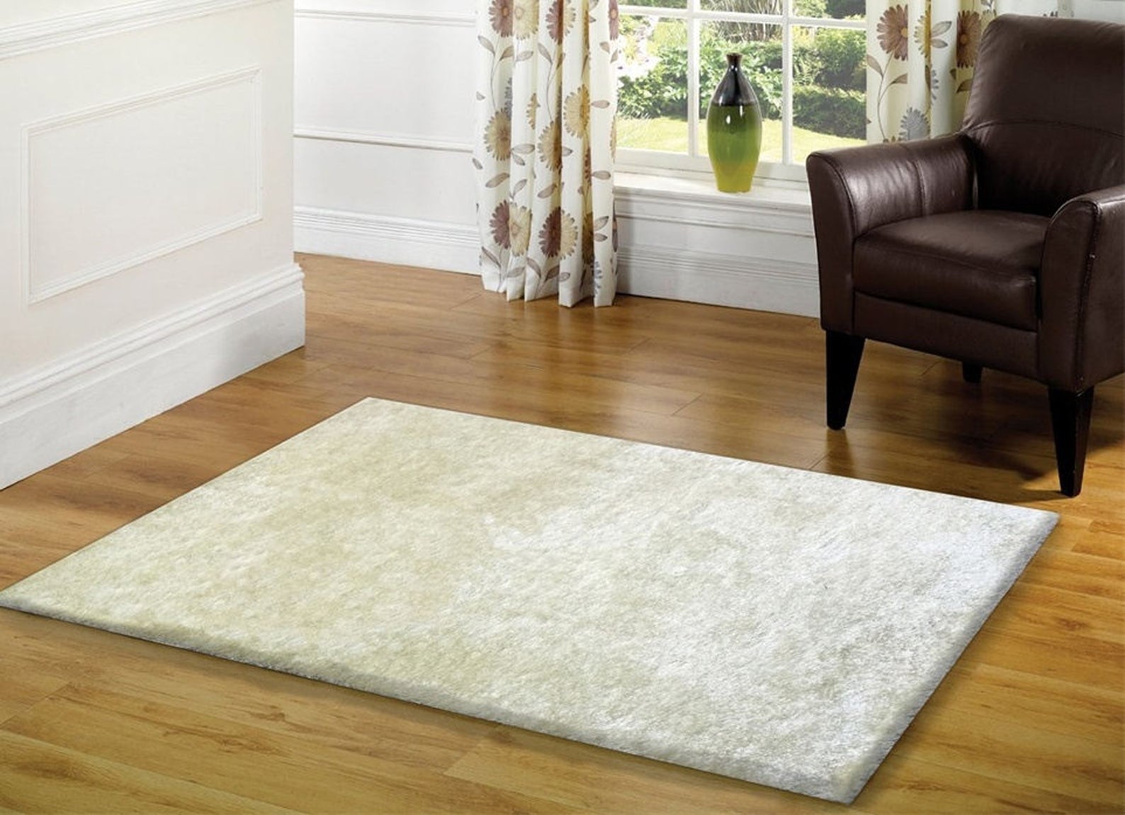 Lanudo Solid White Rectangular Rug - Etsy