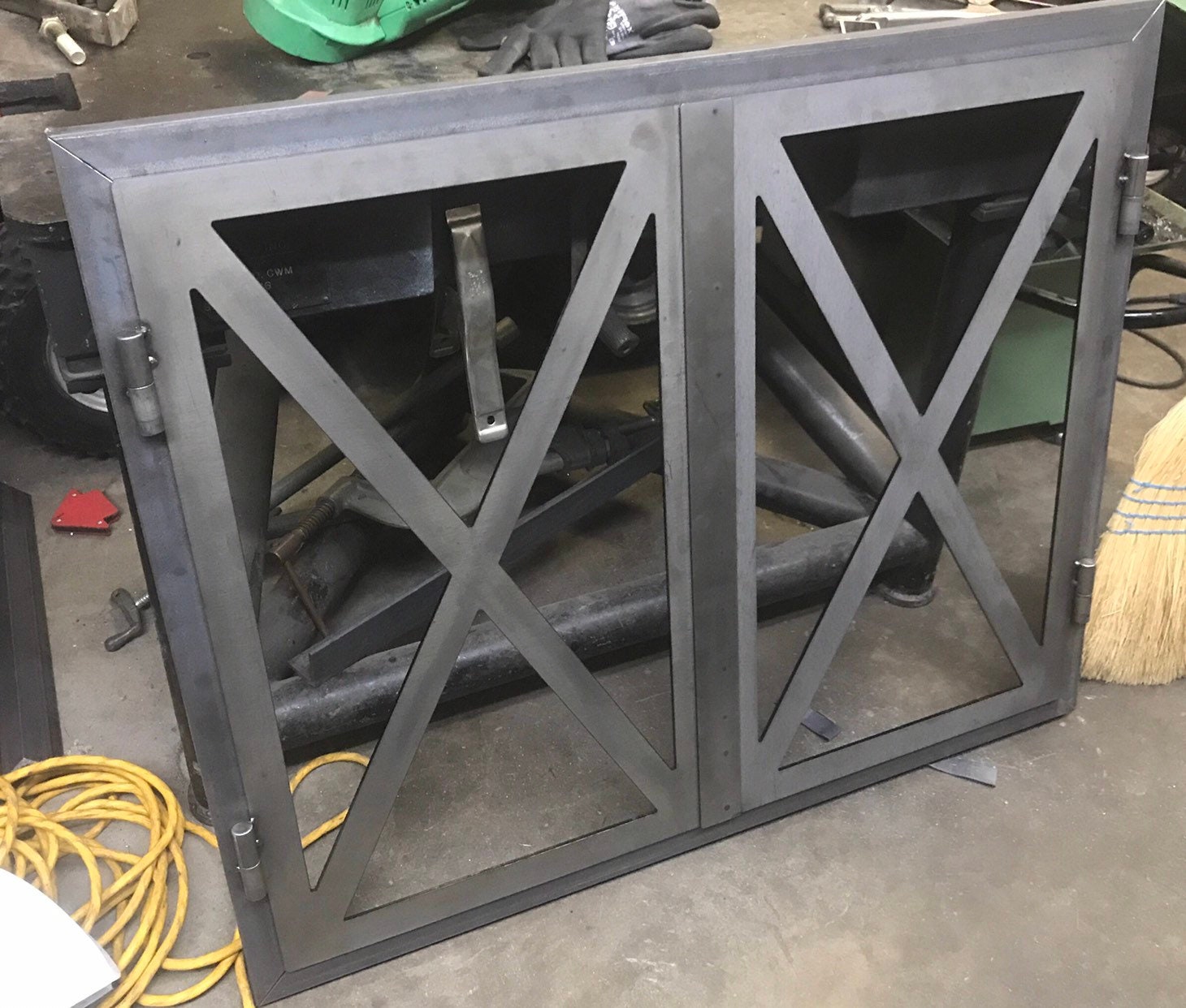 Hand Made Iron Fireplace Doors Custom Made to Fit Your | Etsy