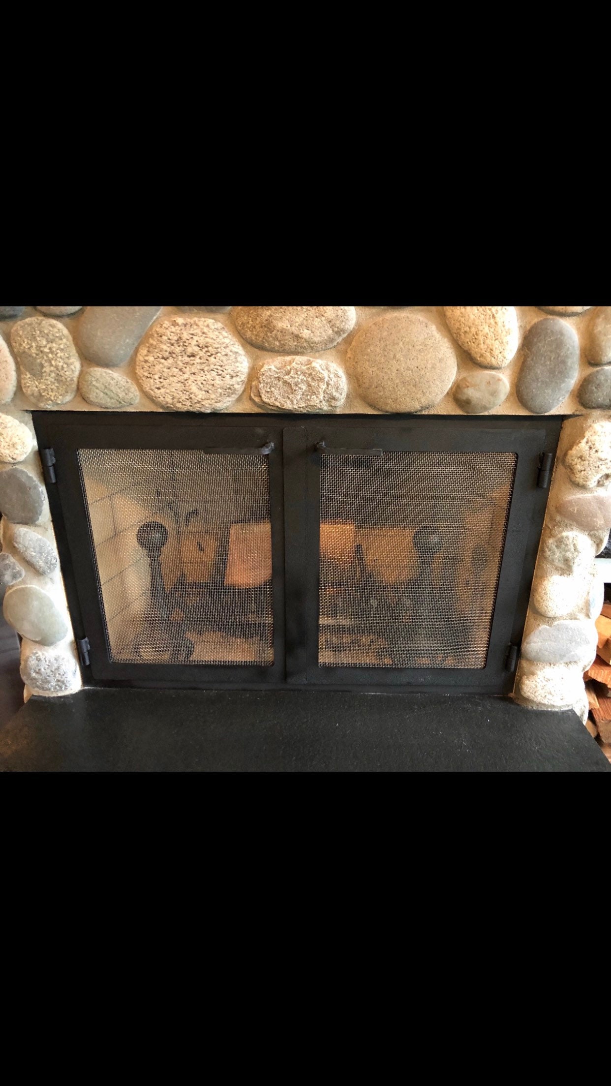 Hand made iron door custom made for your fireplace | Etsy