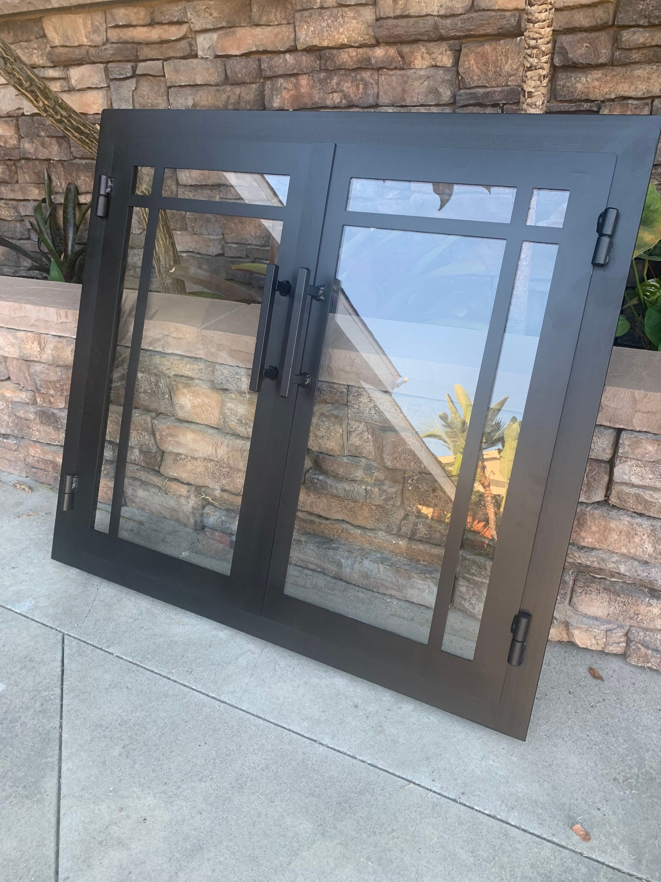 Hand made iron fireplace doors | Etsy