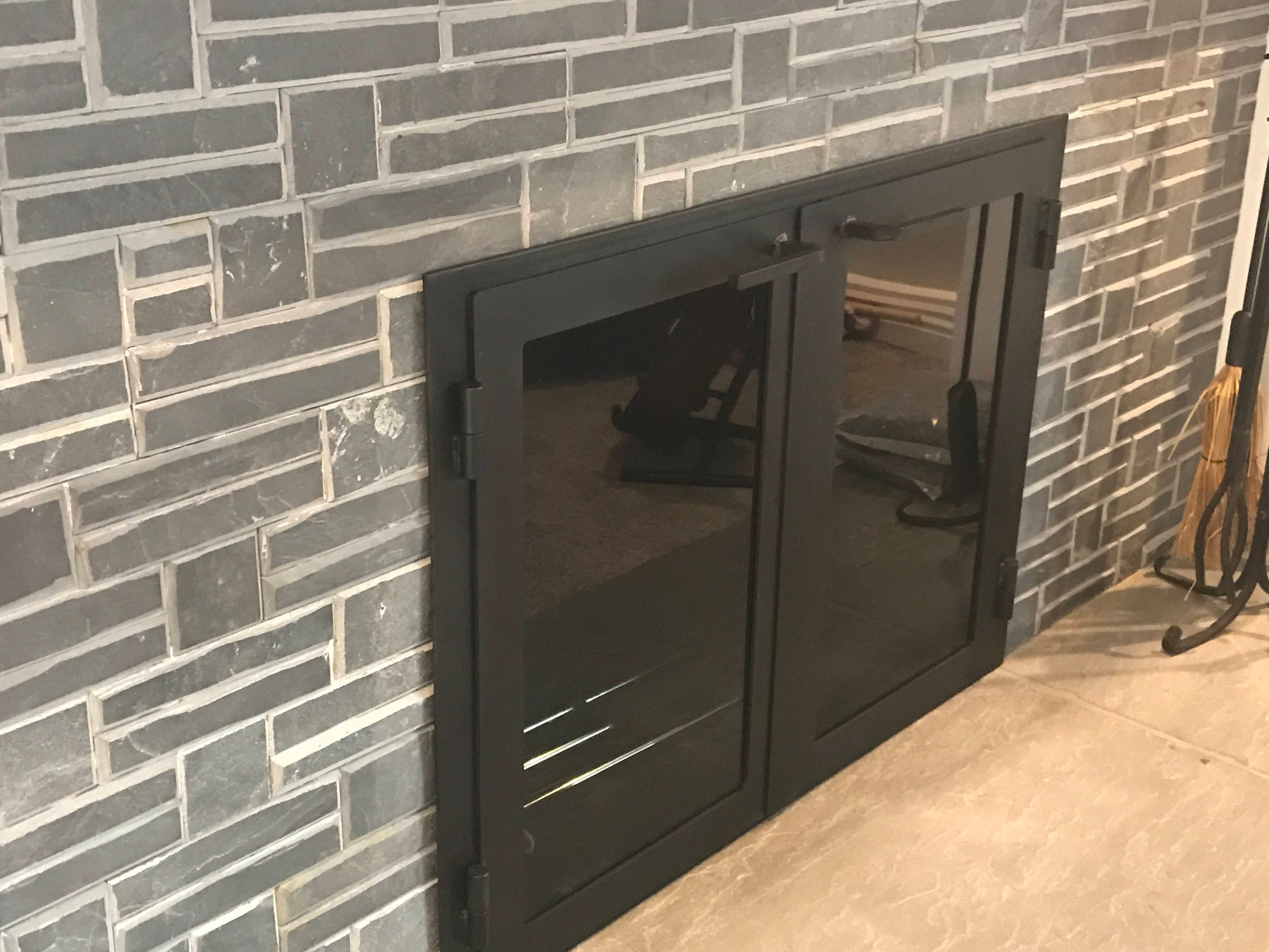 Hand made iron door custom made for your fireplace | Etsy