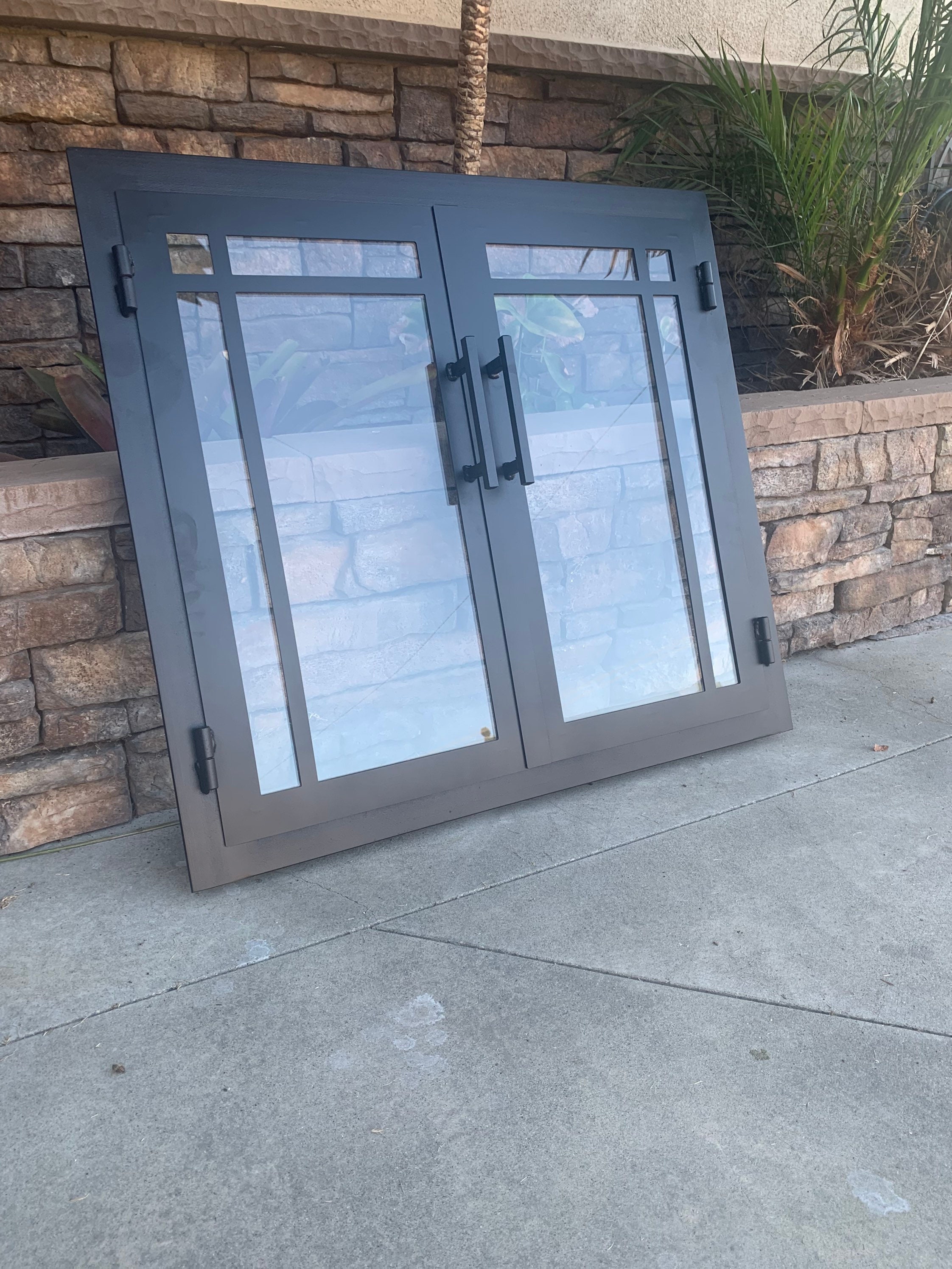 Hand made iron fireplace doors | Etsy