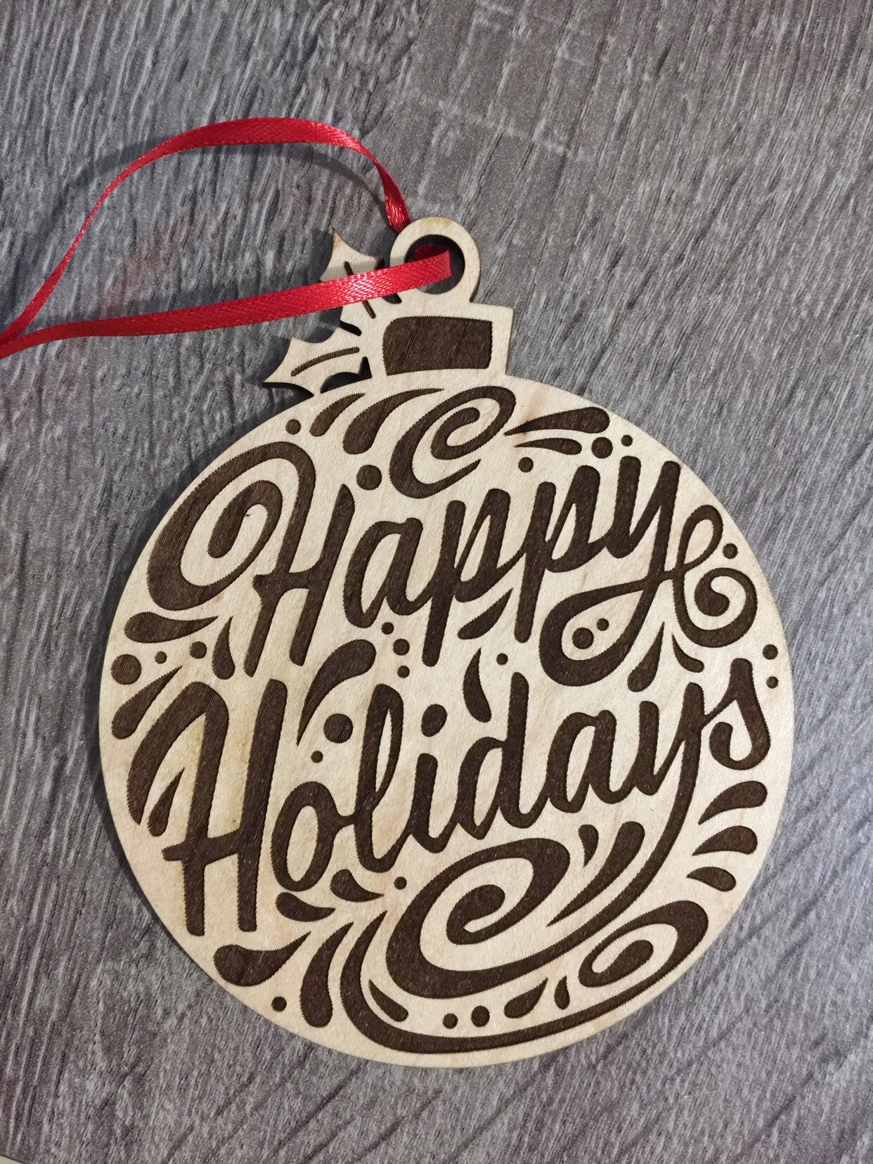 Wood Laser Engraved Ornaments - Etsy