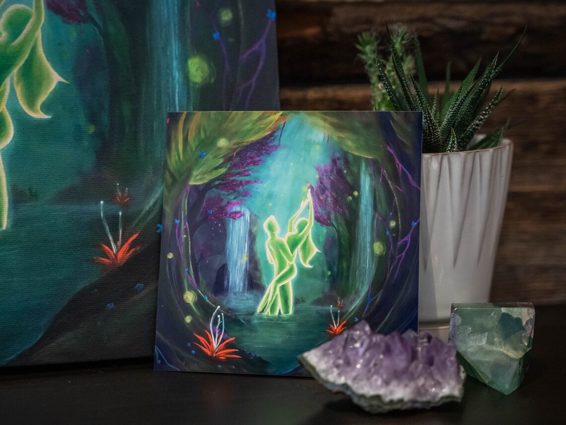 Magical Lovers Art Prints Fantasy Romance Twin Flames - Etsy Canada