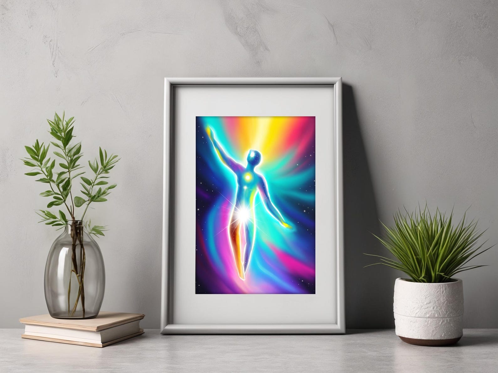 Sacred Masculine Aura Art Print Spiritual Wall Art Abstract Soul Poster ...