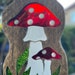 Toadstool Sculpture, Stained Glass, Reclaimed Wood, Art, Garden ...