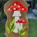 Toadstool Sculpture, Stained Glass, Reclaimed Wood, Art, Garden ...