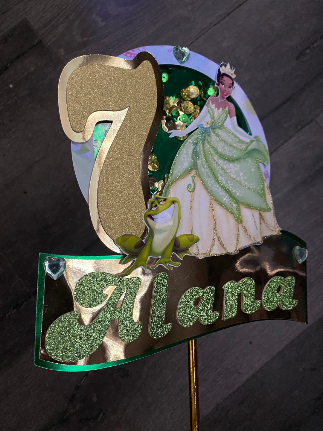 Princess With Frog 15” Cake Topper Shaker. - Etsy