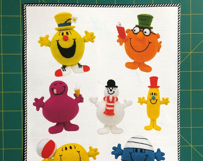 Mr Men Knitting Book, 7 Toy Patterns by Alan Dart, Gary Kennedy ...
