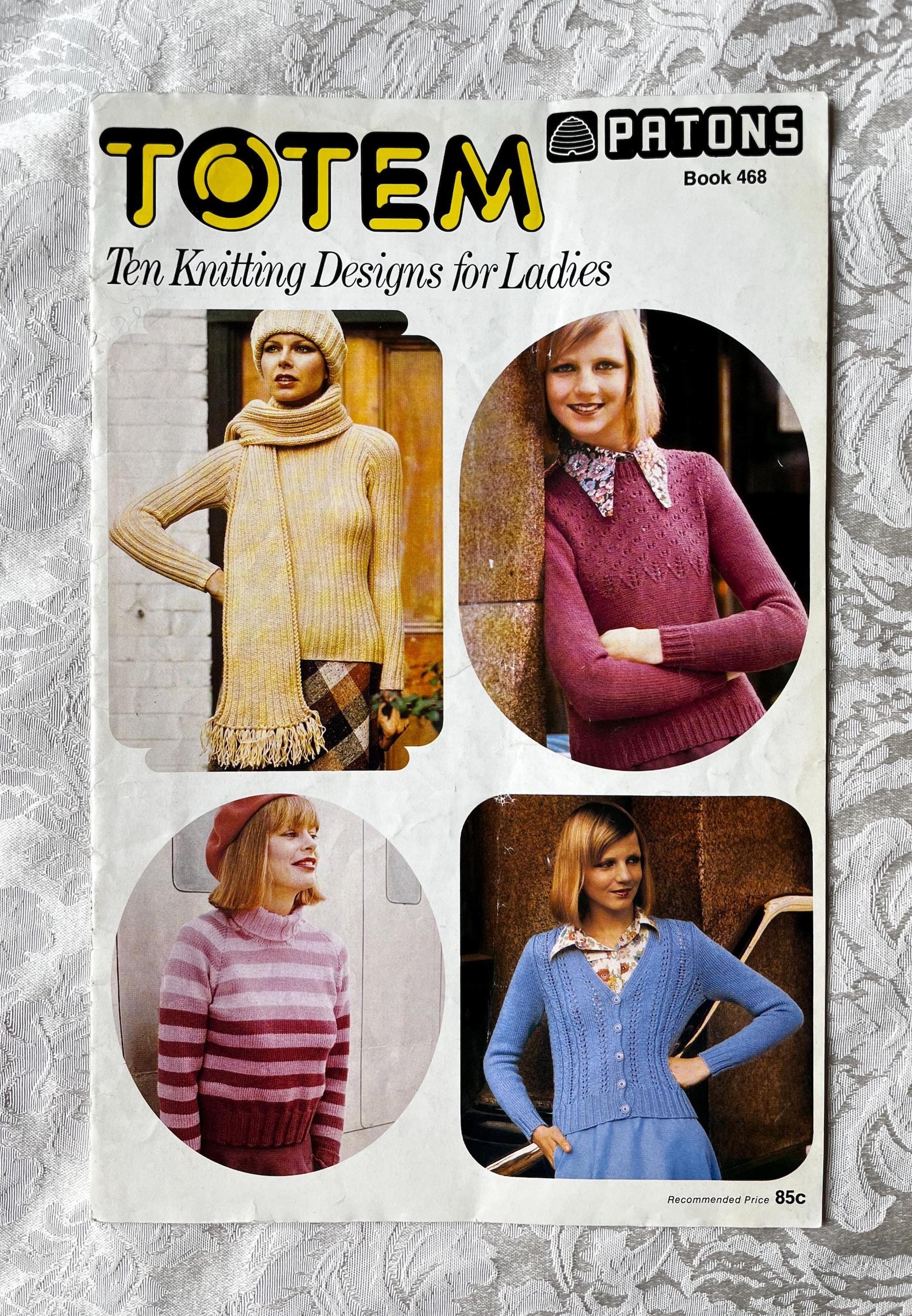 Vintage Patons Knitting Pattern Booklet 468, Totem 10 Knitting Designs ...