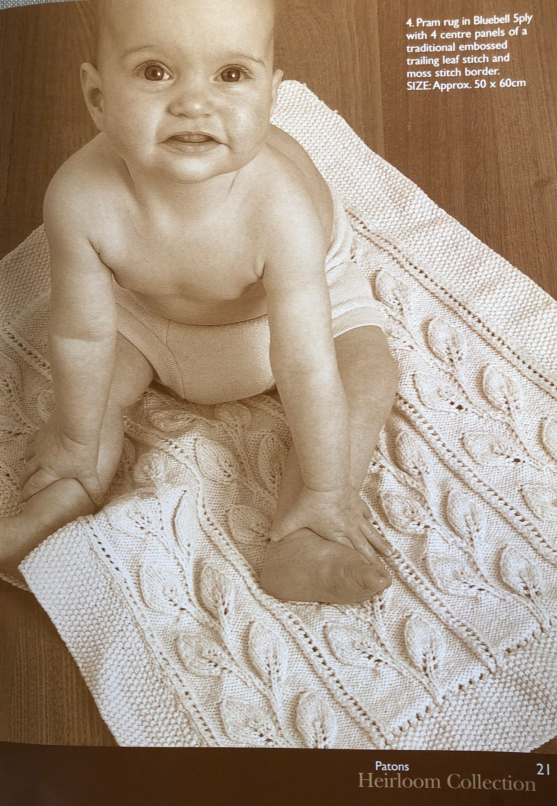 Patons Heirloom Collection Baby Rugs and Shawls, Book 2105 - Etsy Australia