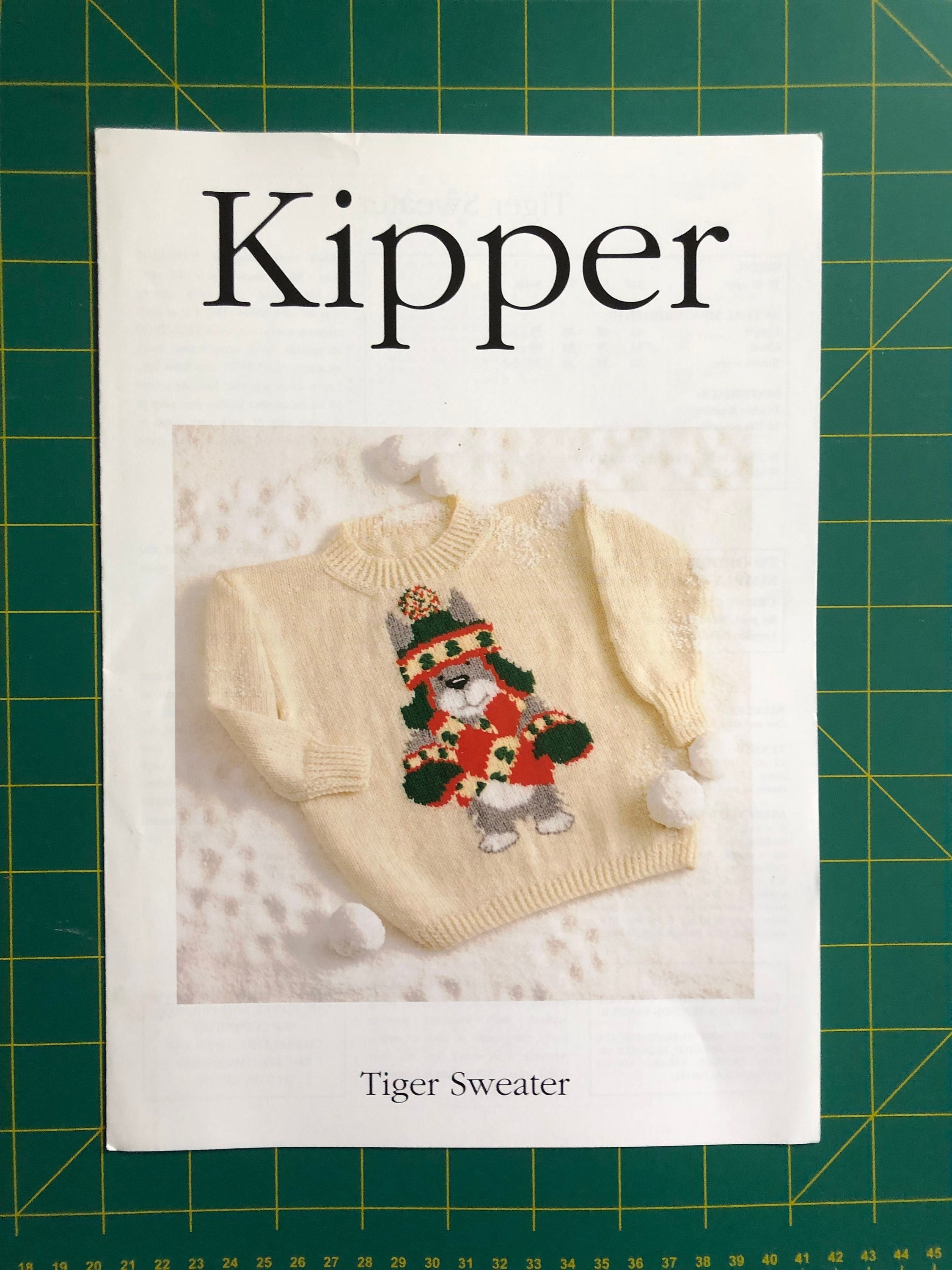 Kipper Tiger Sweater Knitting Pattern for Children, by Debby Robinson ...