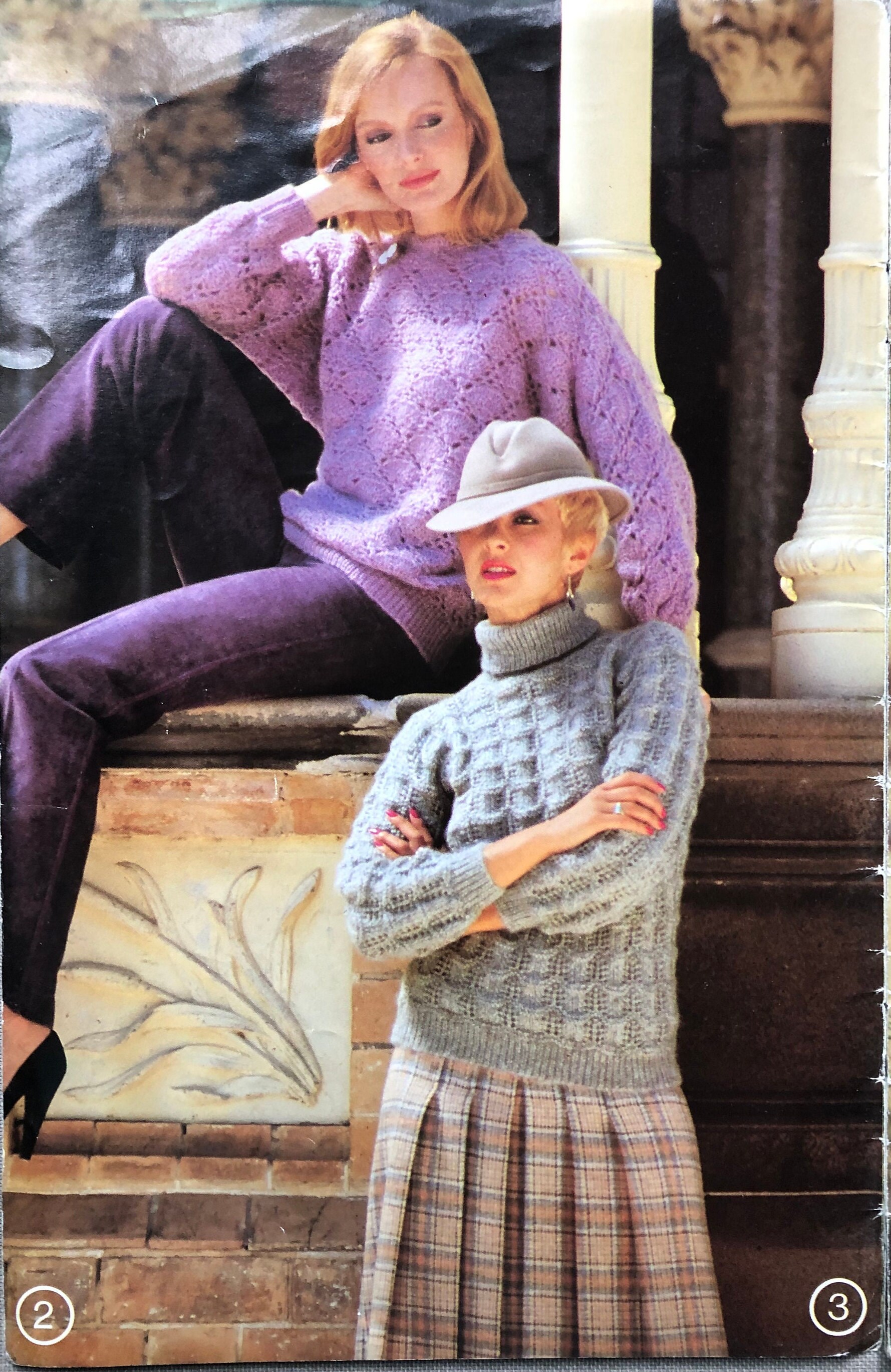 Mousse, Vintage Cleckheaton Knitting Pattern Booklet, Women and Men's ...