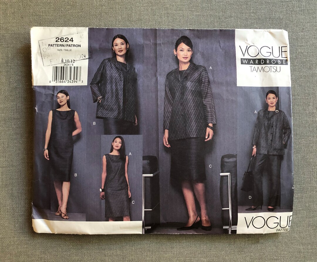 Vogue 2624 Wardrobe Tamotsu Sewing Pattern, Misses' Petite Jacket ...