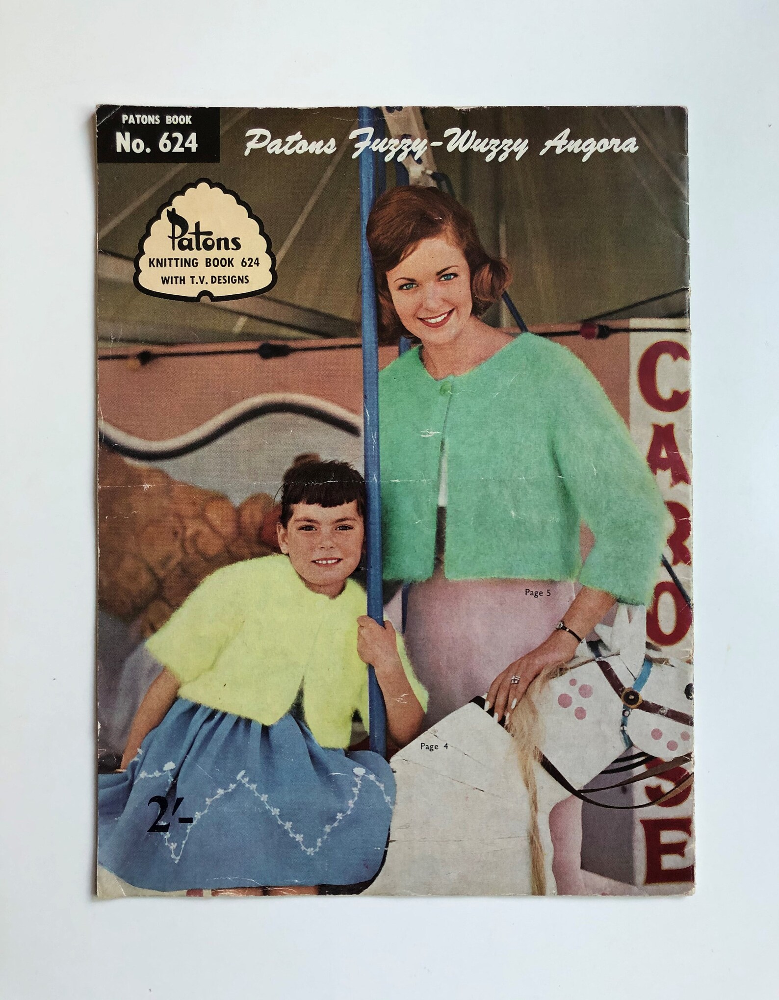 Vintage Patons Knitting Book No. 624 Patterns in Patons Fuzzy - Etsy