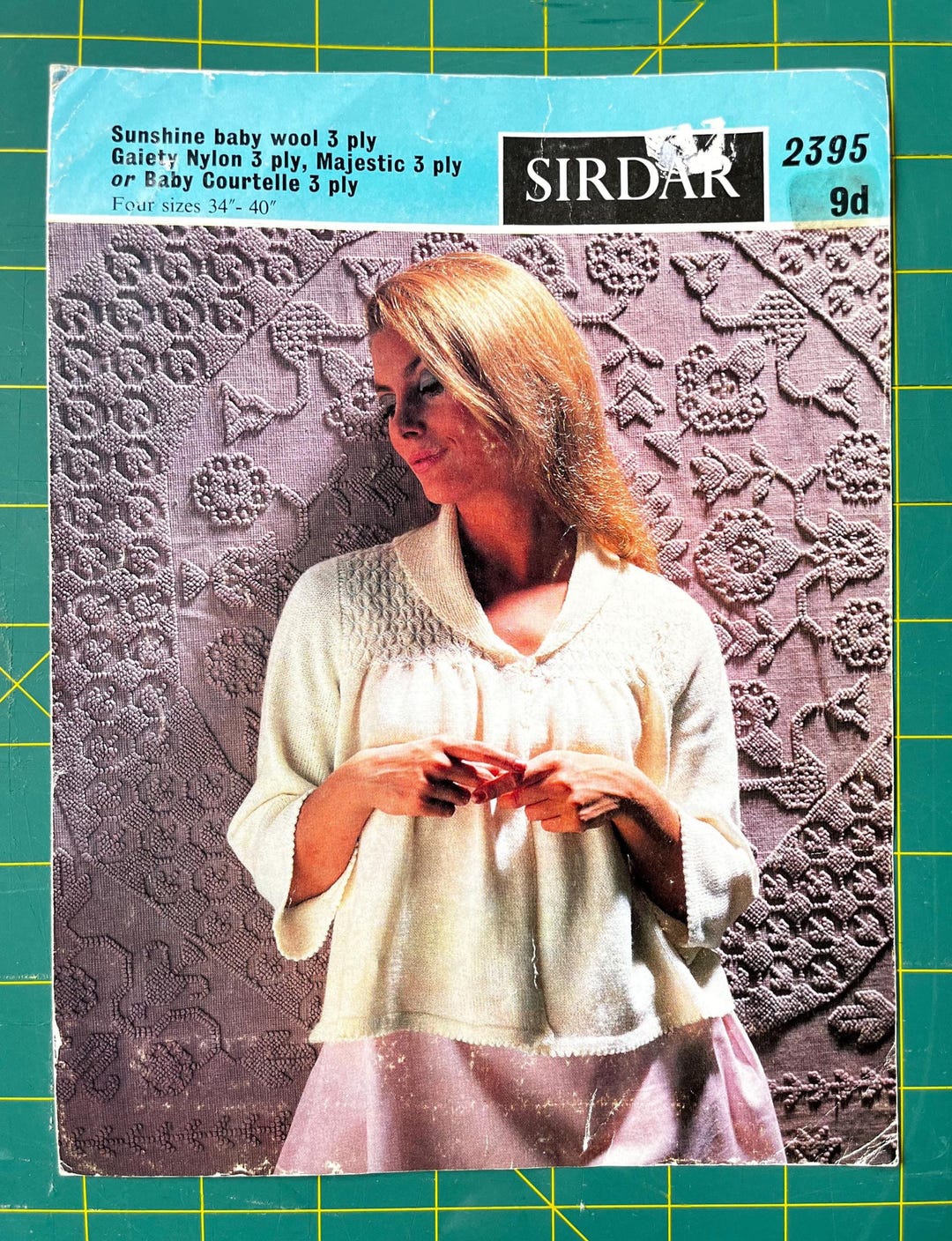 Vintage Sirdar Bed Jacket Knitting Pattern 2395, 3 Ply Yarns - Etsy